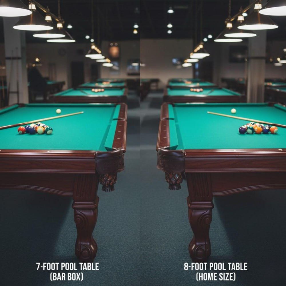 7-Foot vs. 8-Foot Pool Table: Which Size is Better for You? – The Game ...