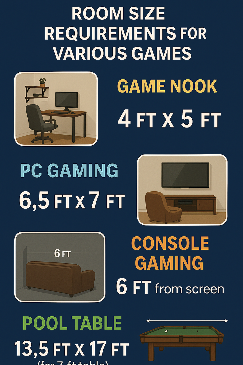 How Big Does a Game Room Need to Be? – The Game Room Plus