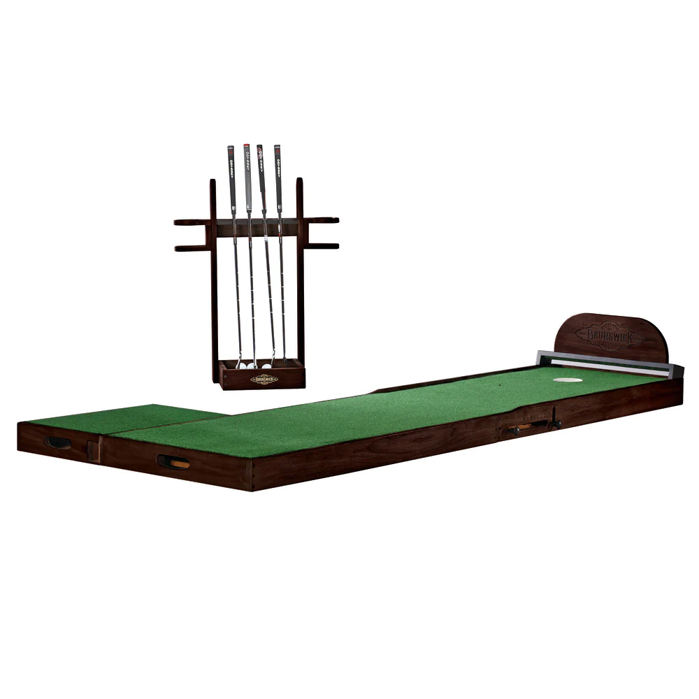 Brunswick The Ross Indoor Putting Green Miniature Golf Set in Espresso ...
