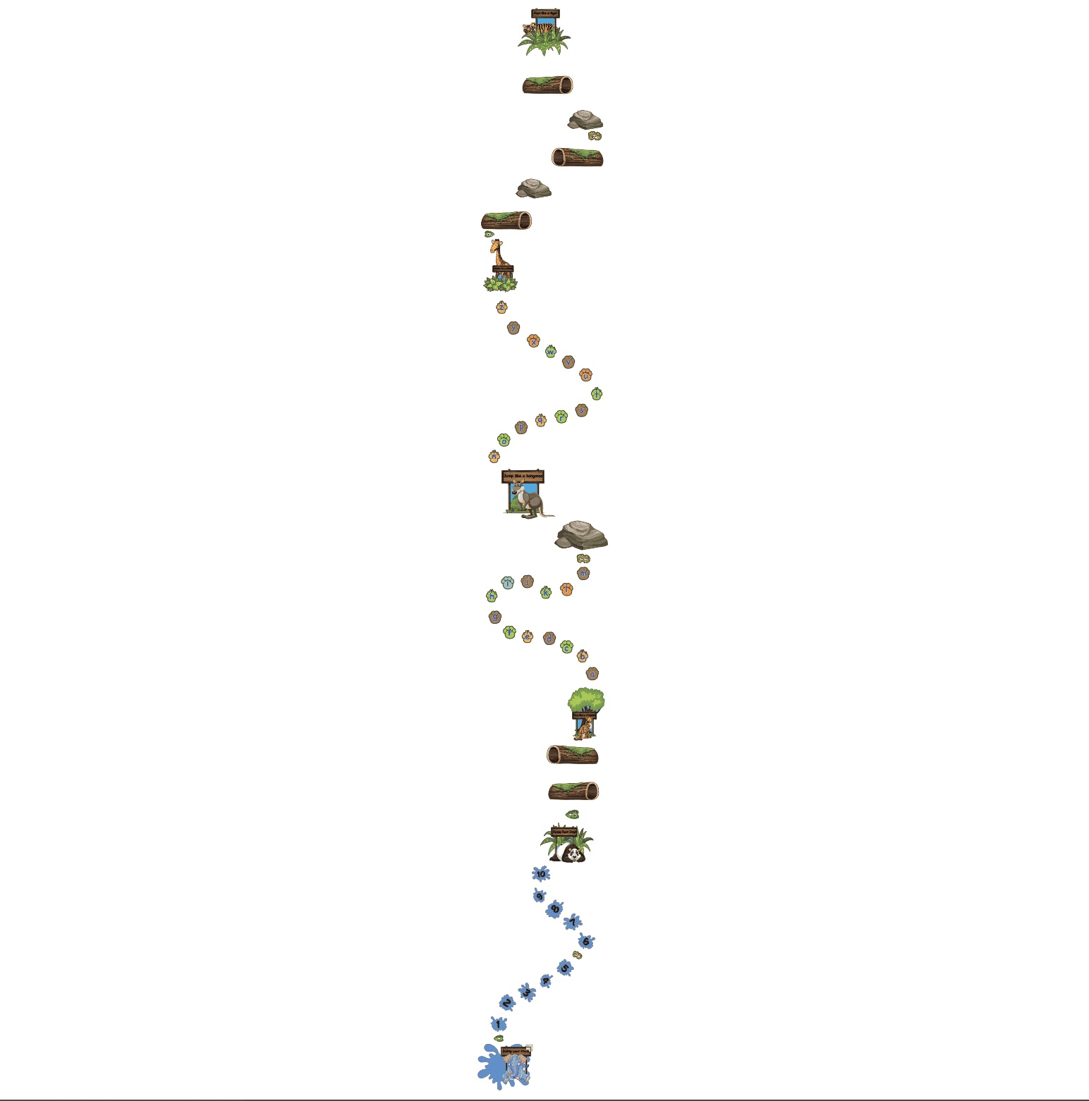 Sensory Paths Jungle Safari - Full Paths – The Game Room Plus