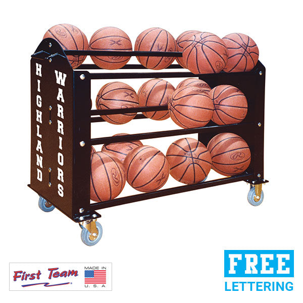First Team Ball Hog Heavy Duty Basketball Ball Cart – The Game Room Plus