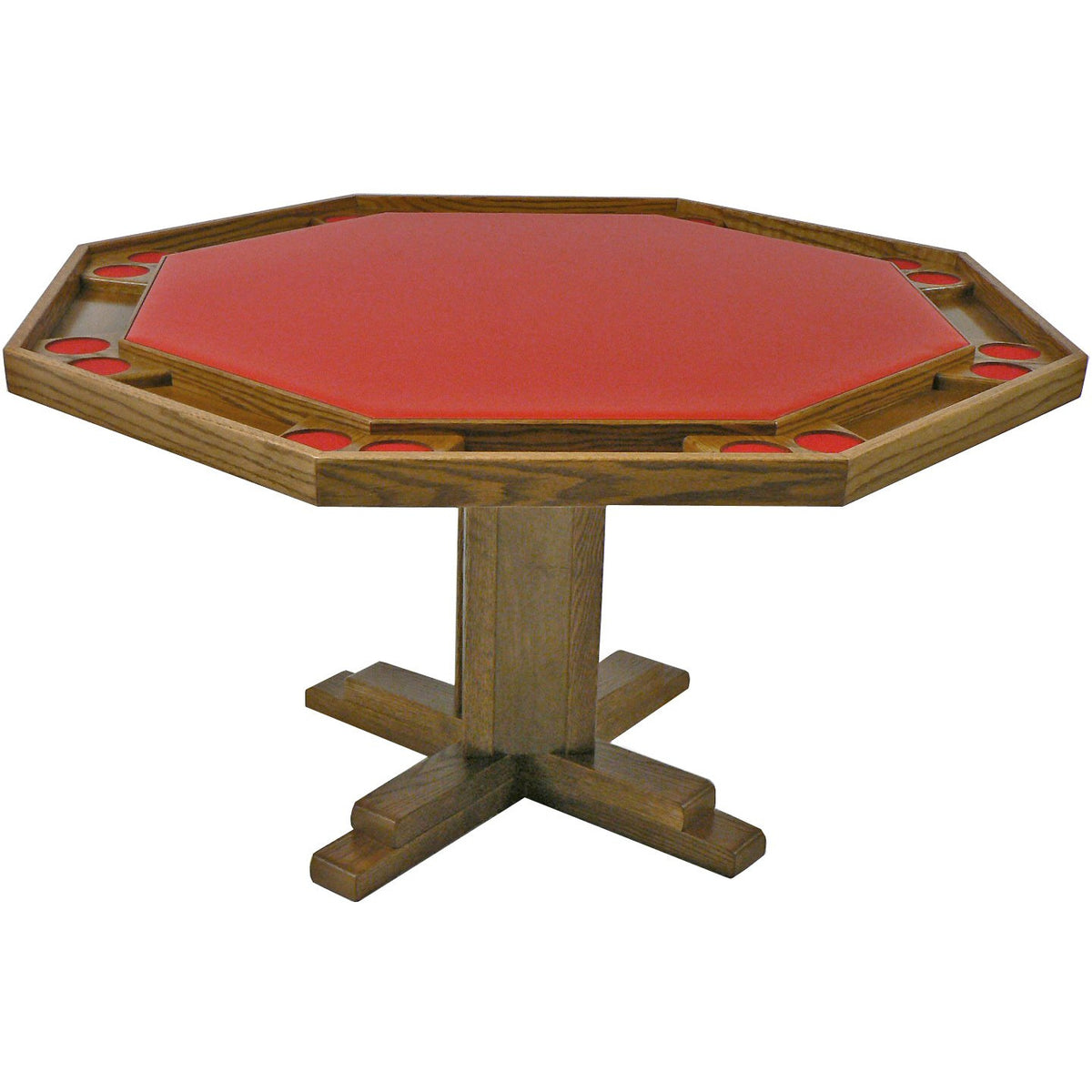 Kestell 8 Player 52" Maple Pedestal-Base Poker Table – The Game Room Plus