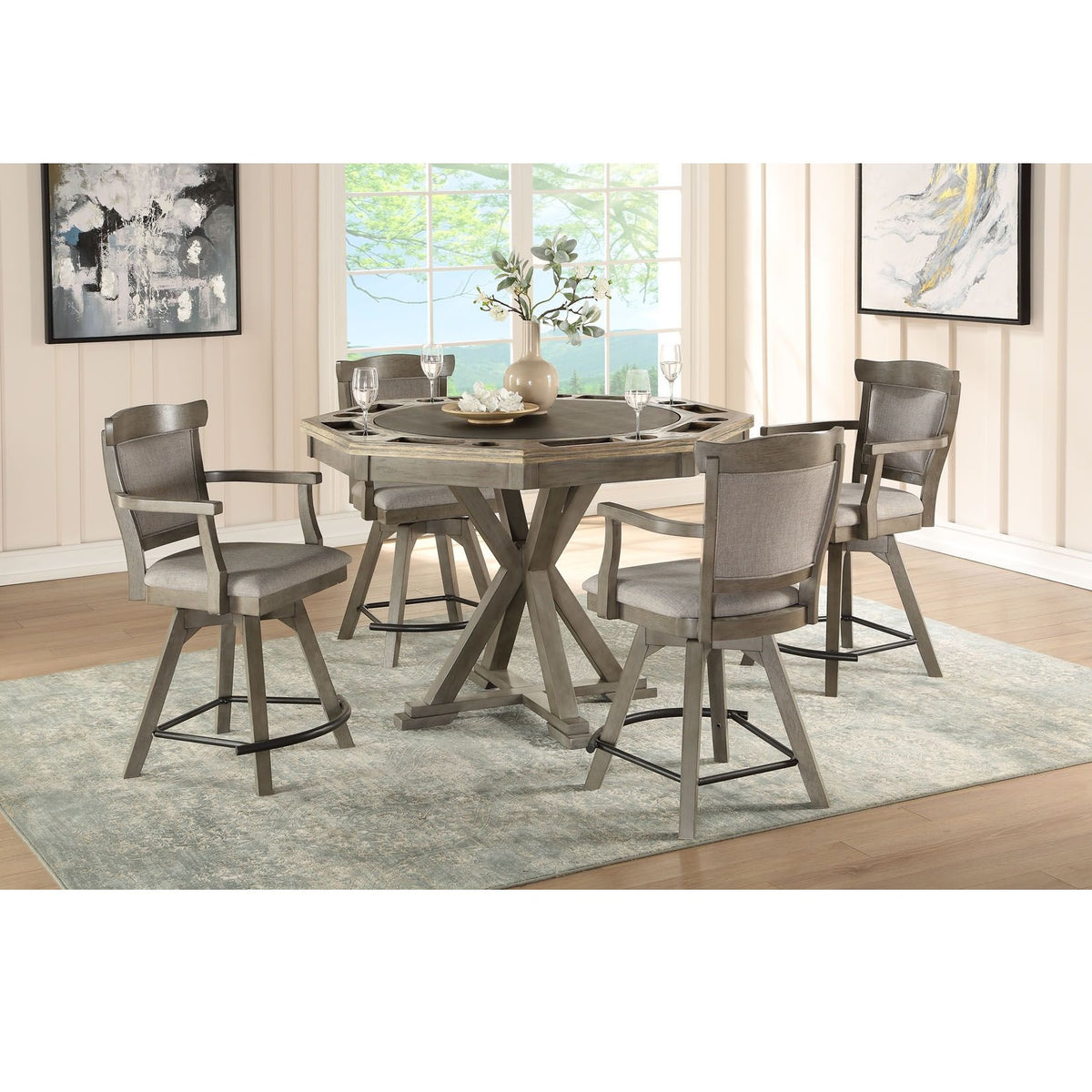 ECI Furniture Pine Crest Counter Height Game Table – The Game Room Plus