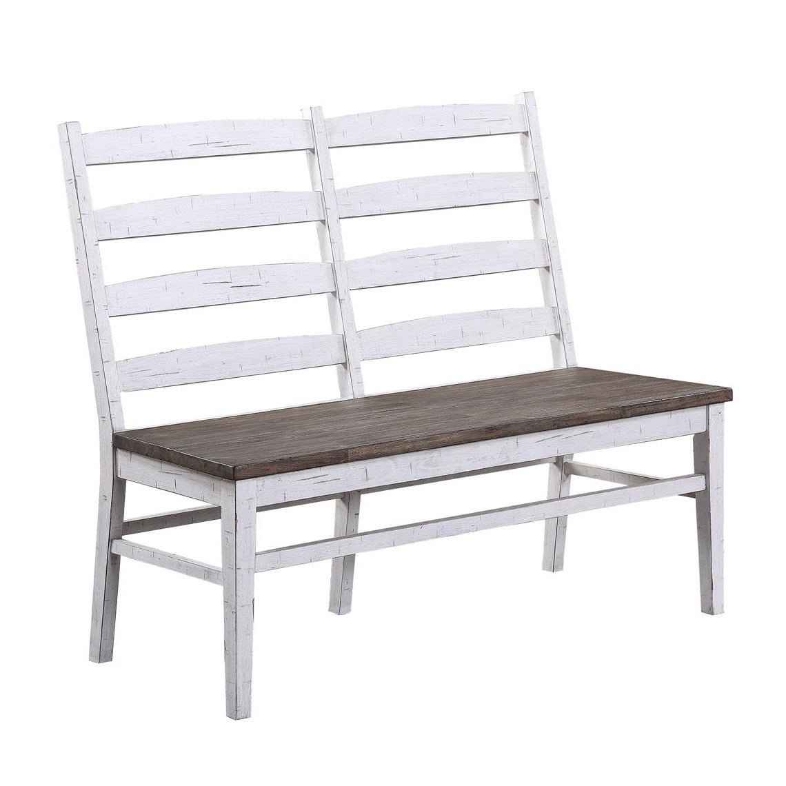 ECI Furniture La Sierra Ladder Back Dining Bench with Wood Seat – The ...