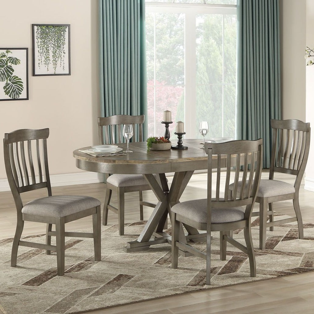 ECI Furniture Pine Crest Round Pedestal Dining Table – The Game Room Plus