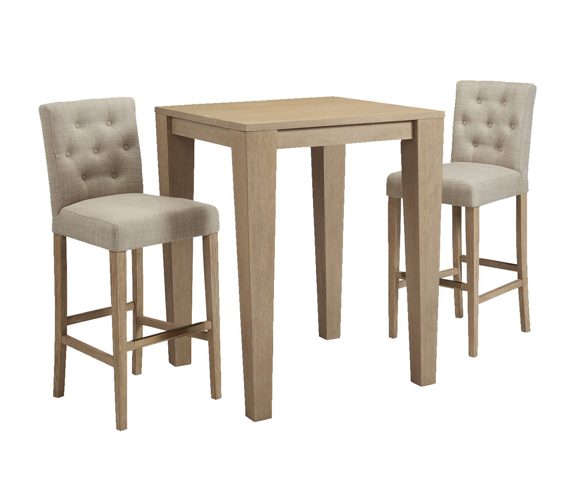American Heritage Port Royal Pub Table (White Oak) – The Game Room Plus